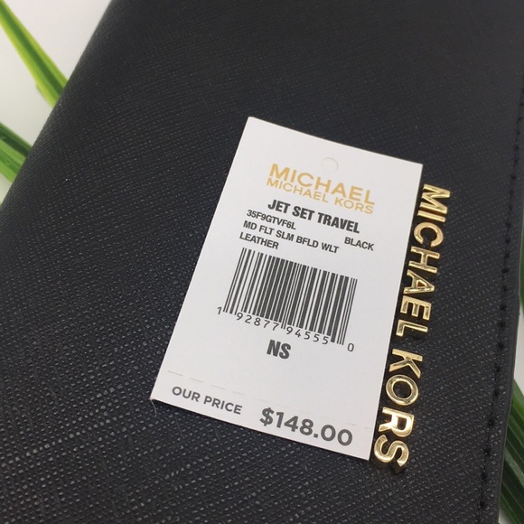 Michael Kors | Bags | Michael Kors Jet Set Flat Slim Bifold Wallet ...